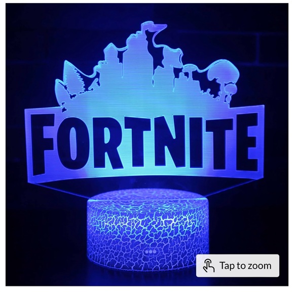 Other | Fortnite Logo 3d Optical Illusion Lamp Fortnight Color Changing ...